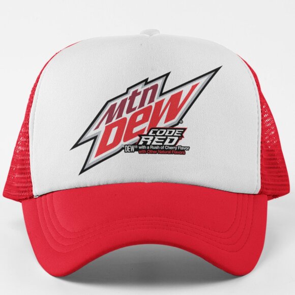 Accessories | New Code Red Mountain Dew Foam Trucker Mesh Snapback Hat ...